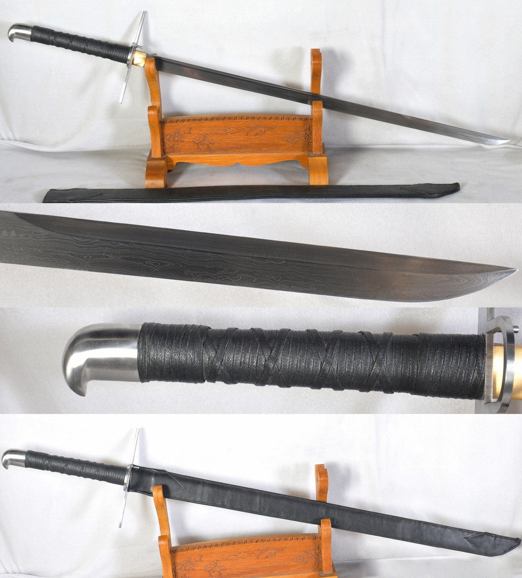 Messer / Bastard Sword / Katana Hybrid Straight Blade European Folded ...