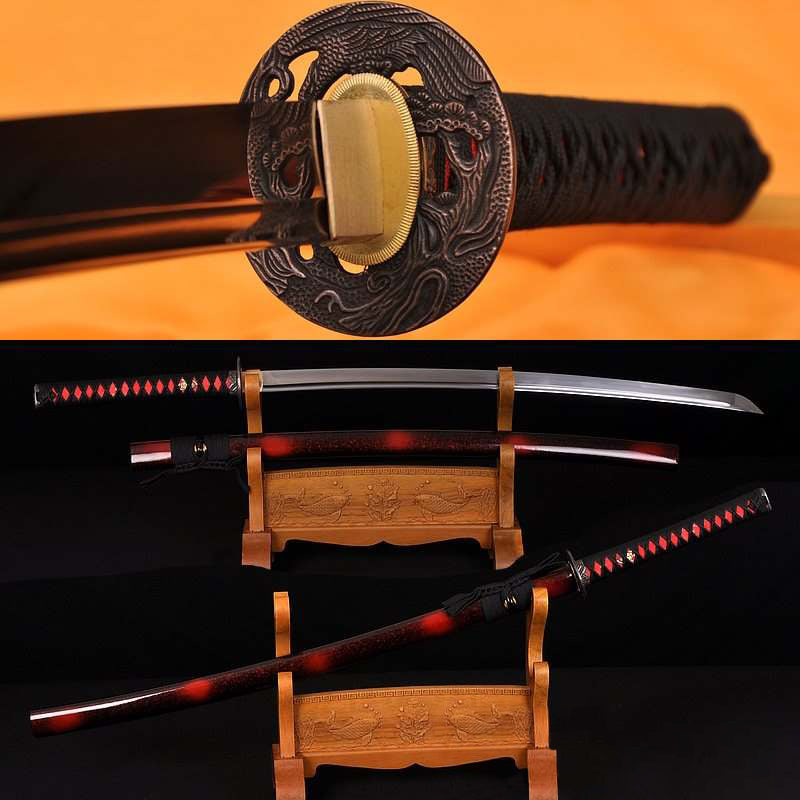 Hand Forged 1060 High Carbon Steel Blade Full Tang Hawk Samurai Katana ...