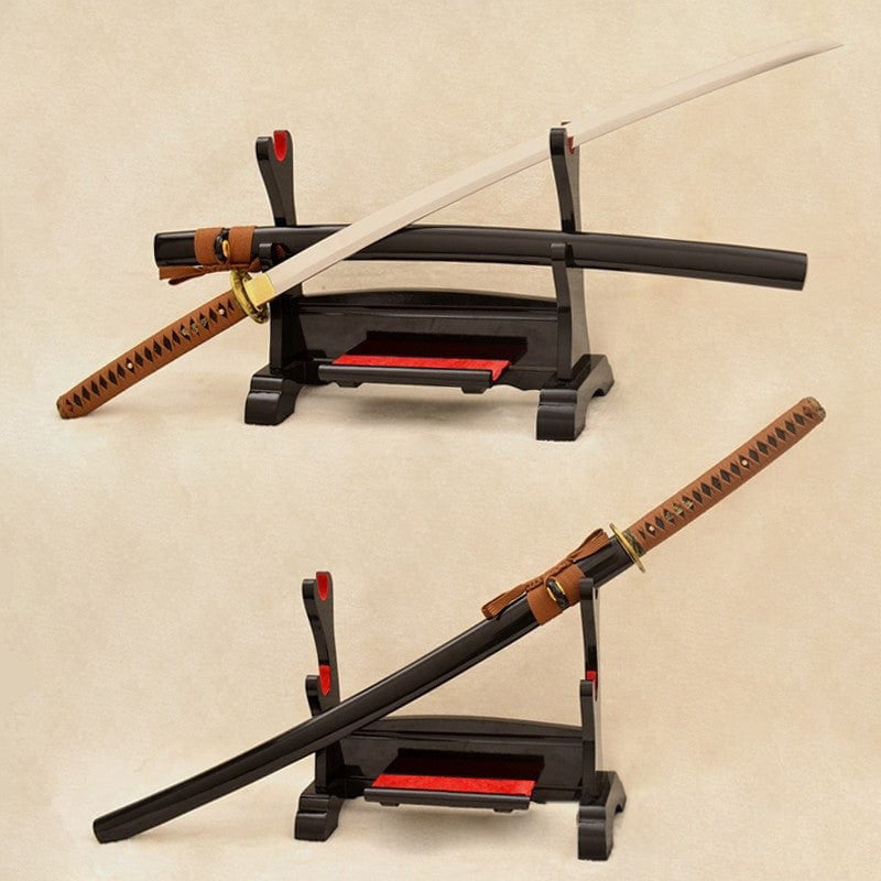 Ocean Wave Hand Forged 9260 Spring Steel Japanese Samurai Sword Battle ...