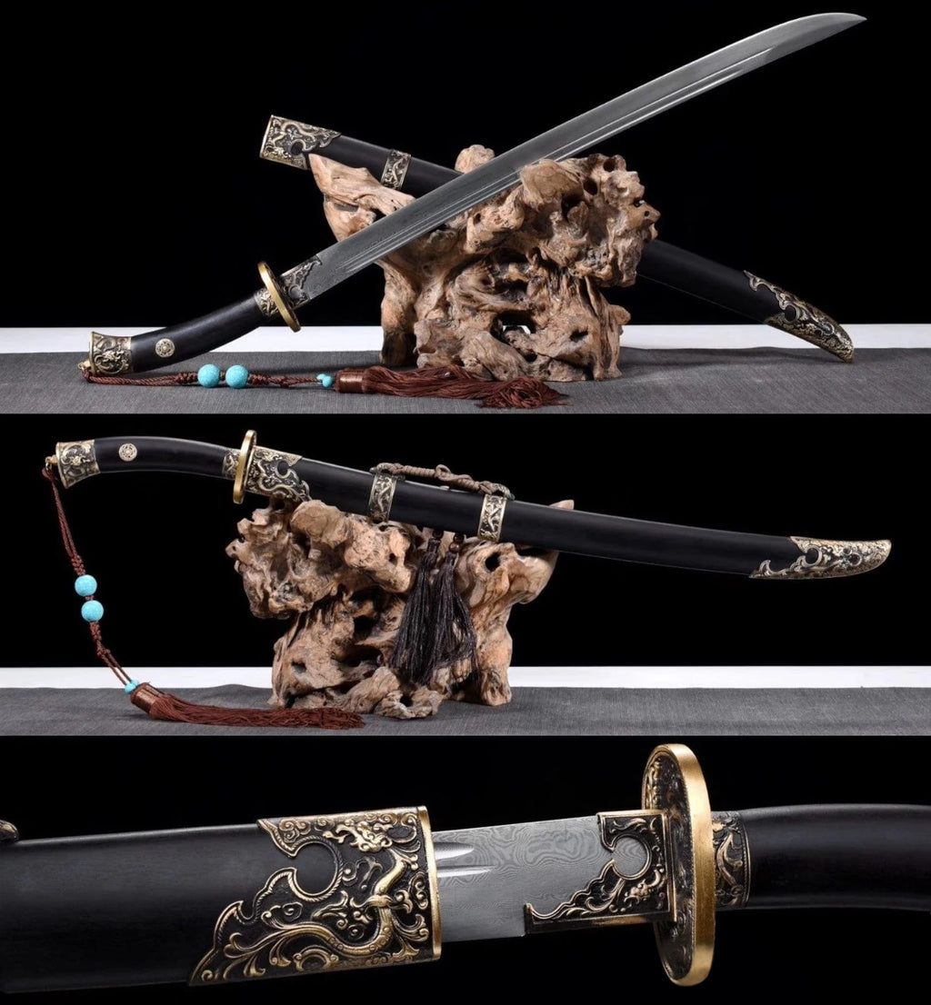 Emperor Qianlong Qing Dynasty Folded Steel Blade Battle Ready Tai Chi ...