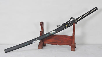 Swan 1095 High Carbon Steel Clay Tempered & Folded Japanese Samurai ...