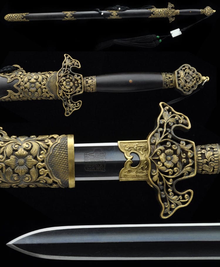Return of Spring Jian Damascus Steel Blade Kung Fu Chinese Martial Arts ...