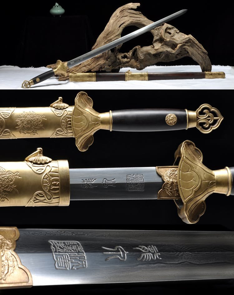 Warrior's Respite Chinese Sword Hand Forged Folded Steel Battle Ready ...