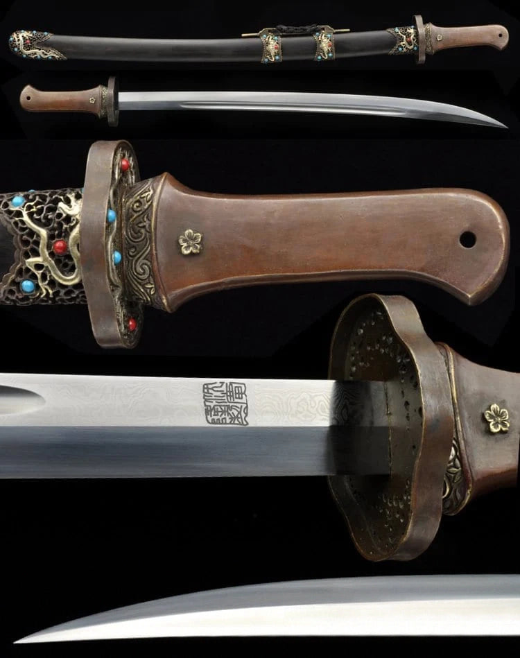 Kangxi Emperor Qing Dynasty Chinese Sword Folded Steel Blade Martial ...