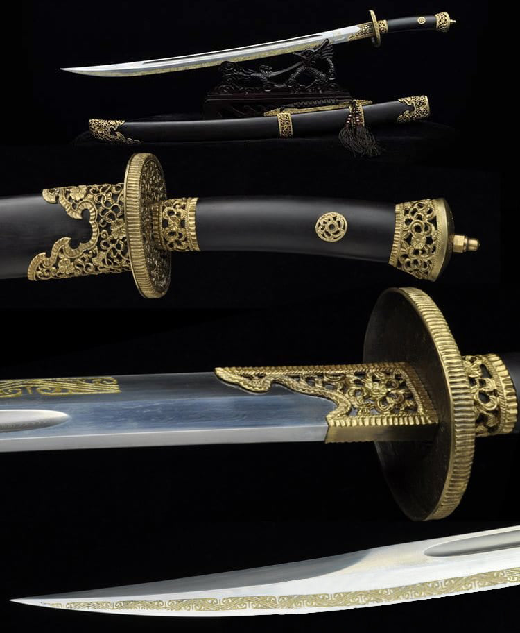 Qi Sheng Chinese Sword Folded Steel Blade Kung Fu Martial Arts Wushu ...