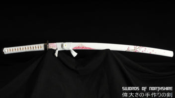 Sakura Hand Forged 9260 Spring Steel Japanese Samurai Sword Battle ...