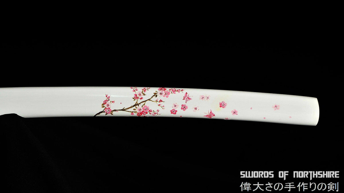 Sakura Hand Forged 9260 Spring Steel Japanese Samurai Sword Battle ...
