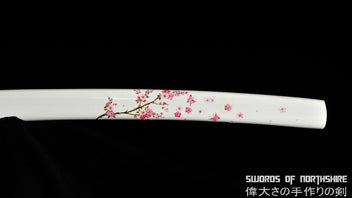 Sakura Hand Forged 9260 Spring Steel Japanese Samurai Sword Battle ...