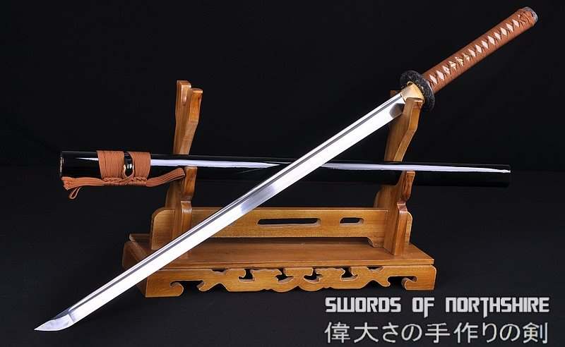Hand Forged Folded Damascus Steel Ninjato Straight Blade Samurai Ninja ...