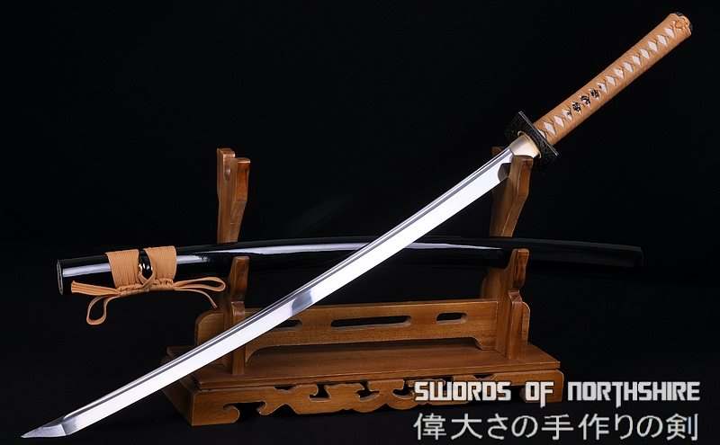 Hand Forged 1060 High Carbon Steel Blade Iaido Kendo Wave Samurai ...