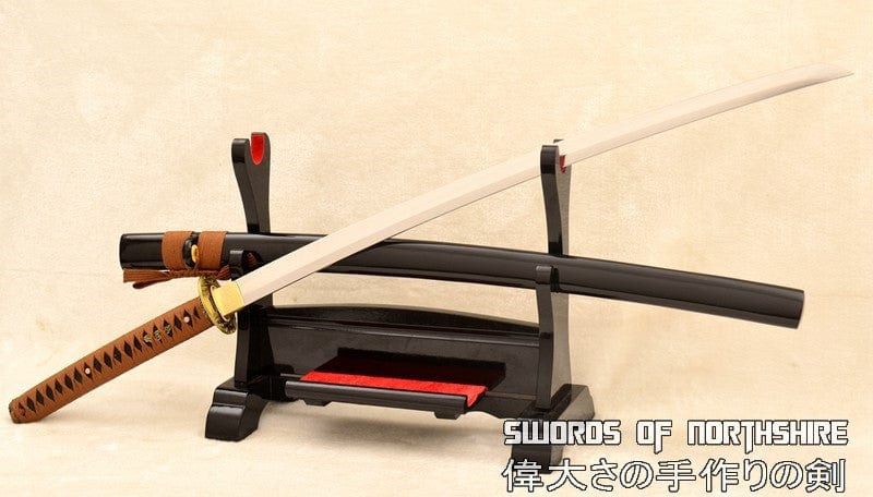 Ocean Wave Hand Forged 9260 Spring Steel Japanese Samurai Sword Battle ...