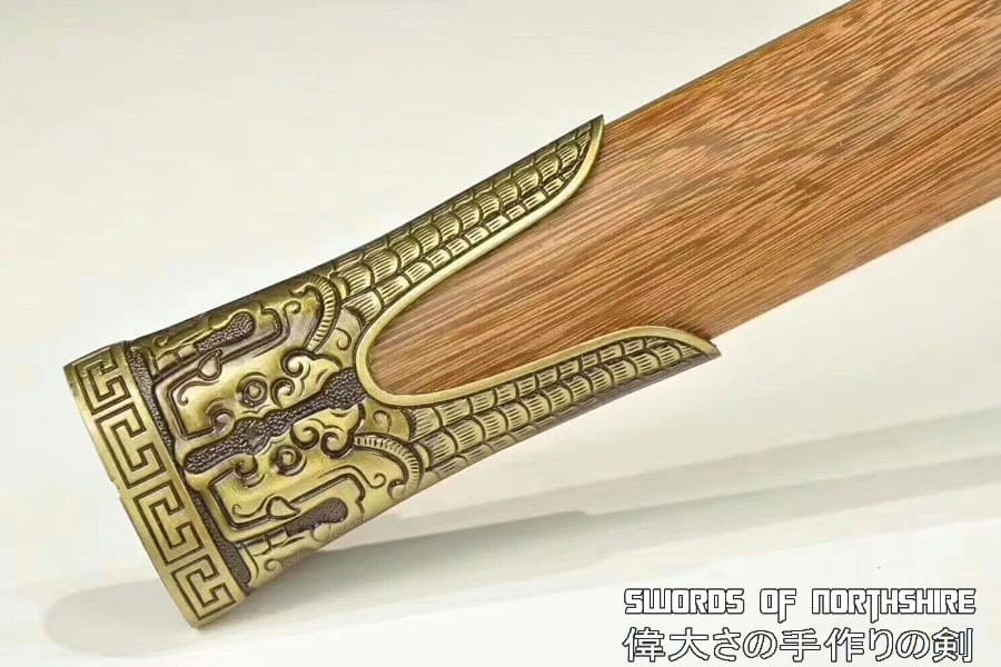 Chinese Dragon Han Jian Hand Forged Folded Steel Blade Battle Ready ...