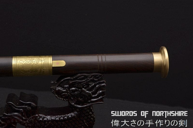 Walking Stick Cane Sword Folded Damascus Steel Hiking Lock Mechanism ...