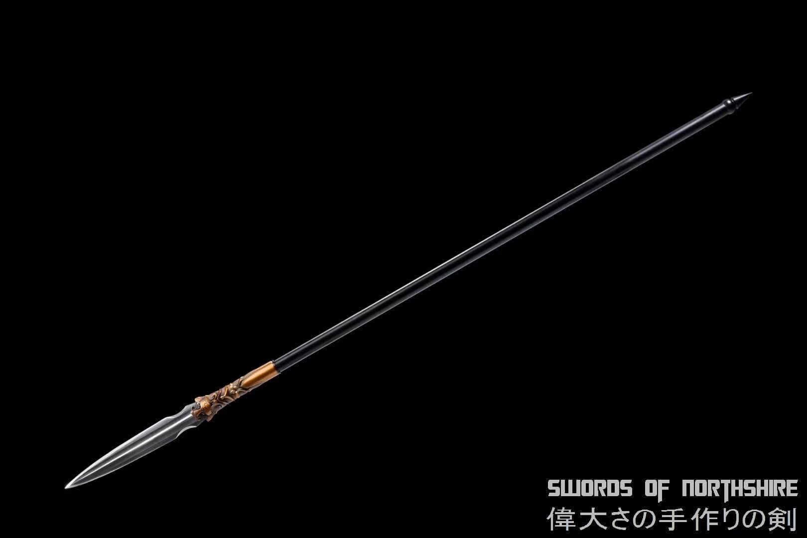 Chinese Tiger Spear Martial Arts Kung Fu Qiang Hand Forged Double-Edged ...