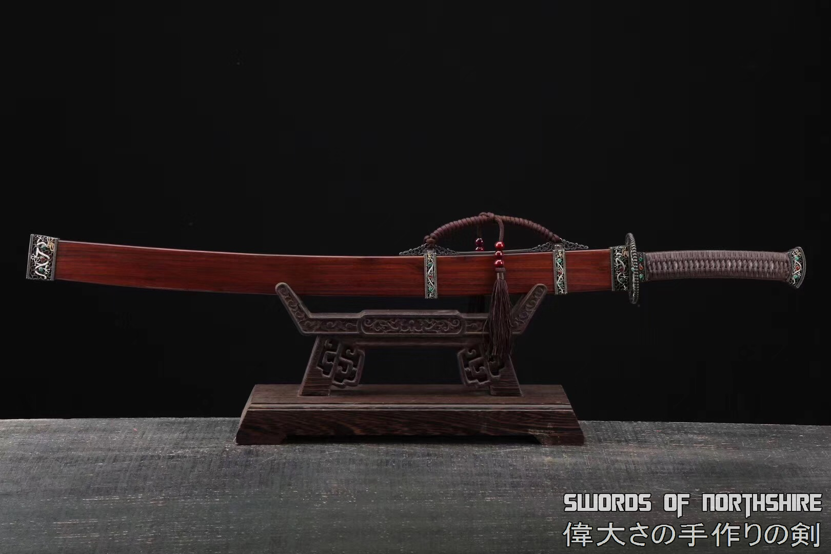 Ming Dynasty Dragon Dao Hand Forged Clay Tempered & Folded Damascus ...