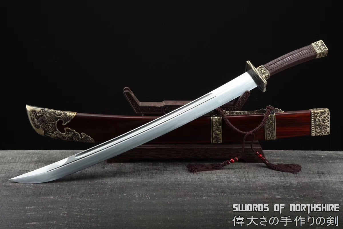 Ming Dynasty Dragon Dao Handmade Folded Damascus Steel Beautiful Hada ...