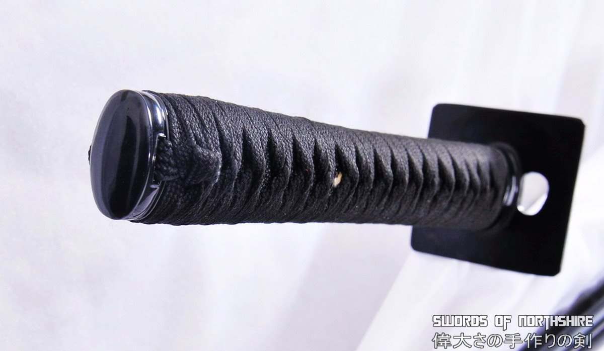 High Carbon 1095 Hand Forged Steel Black Ninja Chokuto Sword with Blow ...