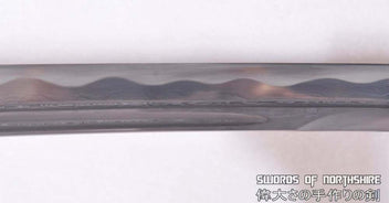 Kogarasu Maru Hand Forged Folded Steel Double Edge Blade Samurai Sword ...