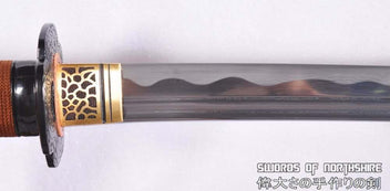 Kogarasu Maru Hand Forged Folded Steel Double Edge Blade Samurai Sword ...