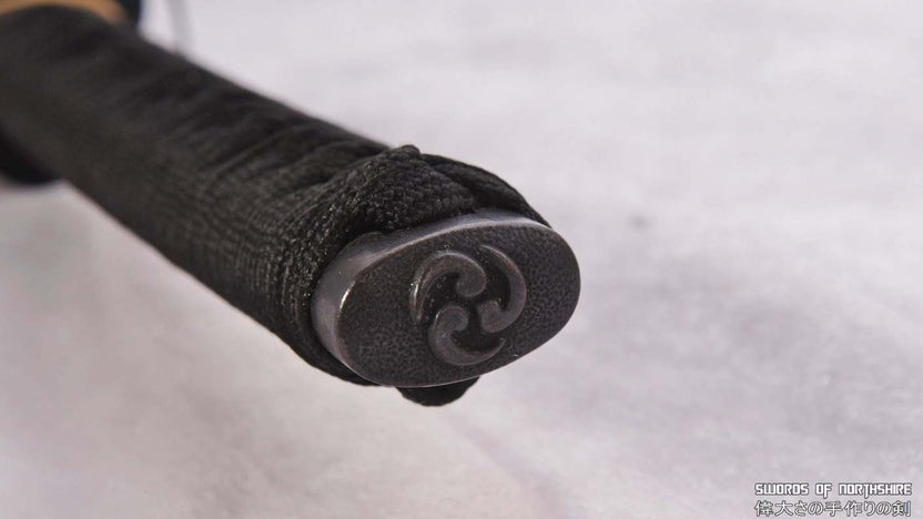 Kogarasu Maru 1095 High Carbon Red Steel Double-Edged Samurai Katana ...