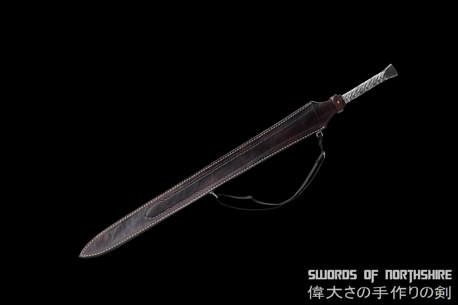 Sojutsu Japanese 35" Spear Hand Forged Hammer Marks Folded Steel w ...