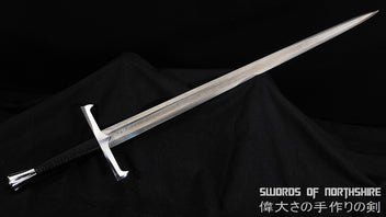 Hand Forged Folded Damascus 1095 Steel Medieval Feudal European ...