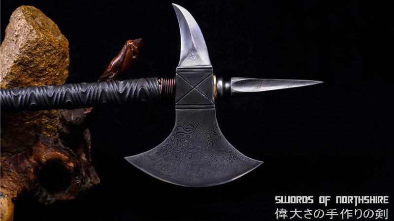 Full Steel Hand Forged Folded Steel Battle Ready Axe