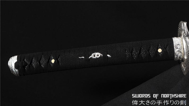 1095 High Carbon Steel Snake Japanese Hitatsura Hamon Battle Ready ...