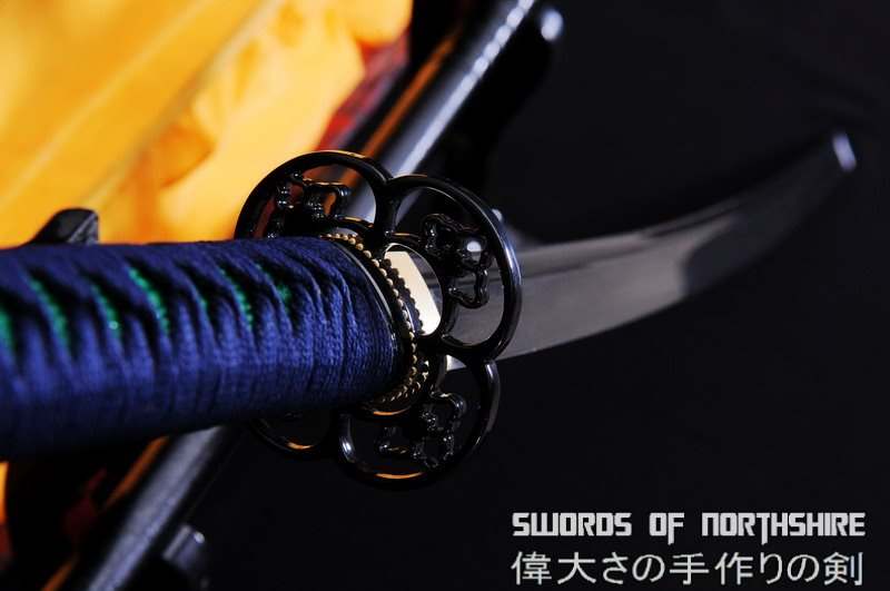 Hand Forged Folded Steel Blade Samurai Sword Maru Katana