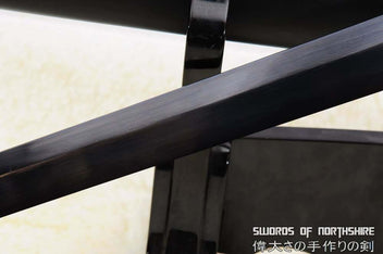Hand Forged Black Folded Steel Damascus Ninjato Custom Ninja Sword