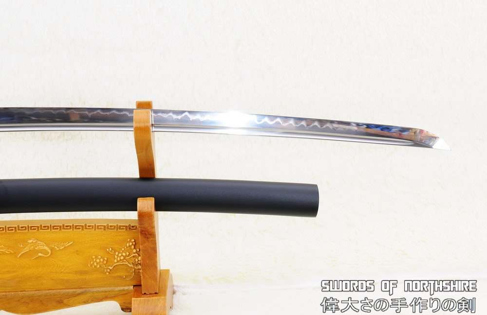 Clay Tempered 1095 High Carbon Steel All Black Samurai Katana Sword