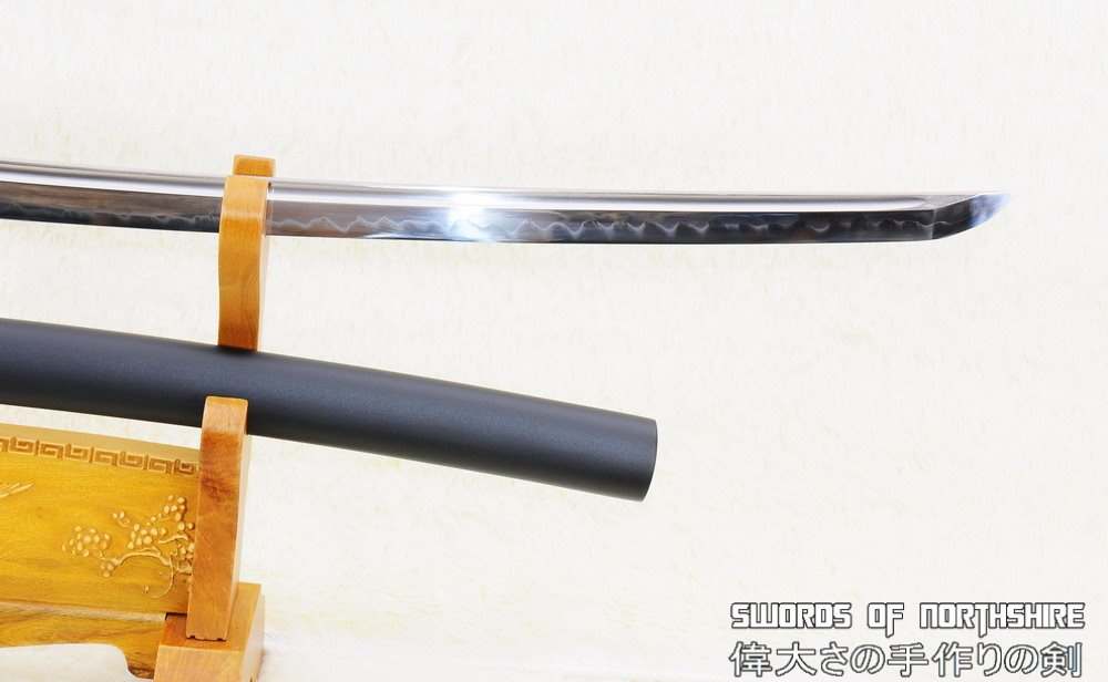 Clay Tempered 1095 High Carbon Steel All Black Samurai Katana Sword