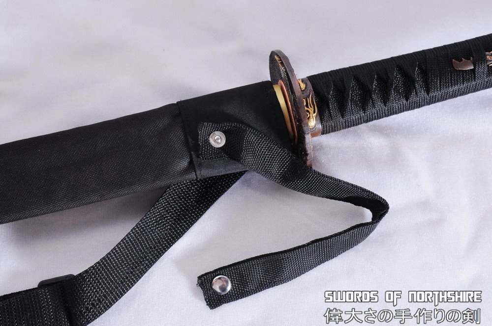 Hand Forged Clay Tempered 1095 High Carbon Steel Tang Dao Chokuto Ninja ...