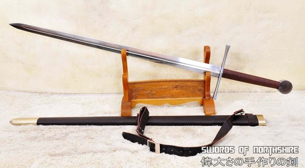 Hand Forged 1095 High Carbon Steel Fully Functional Straight European ...