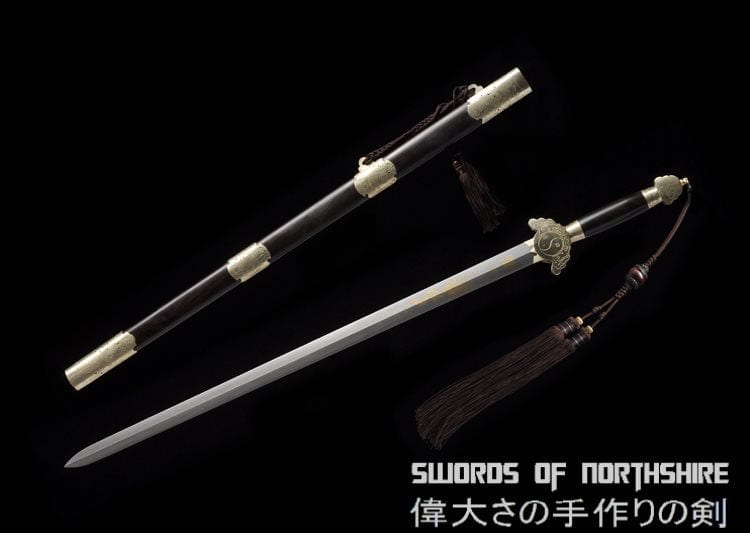 Seven Star Sword Damascus Steel Blade Kung Fu Chinese Martial Arts Yin ...