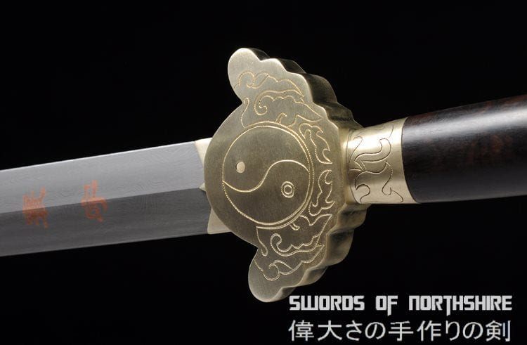 Seven Star Sword Damascus Steel Blade Kung Fu Chinese Martial Arts Yin ...