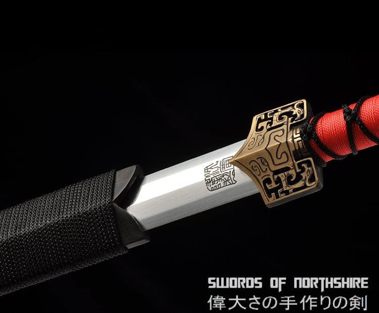 Han Dynasty Eight-Sided or Double Groove Blade Jian Hand Forged Folded ...